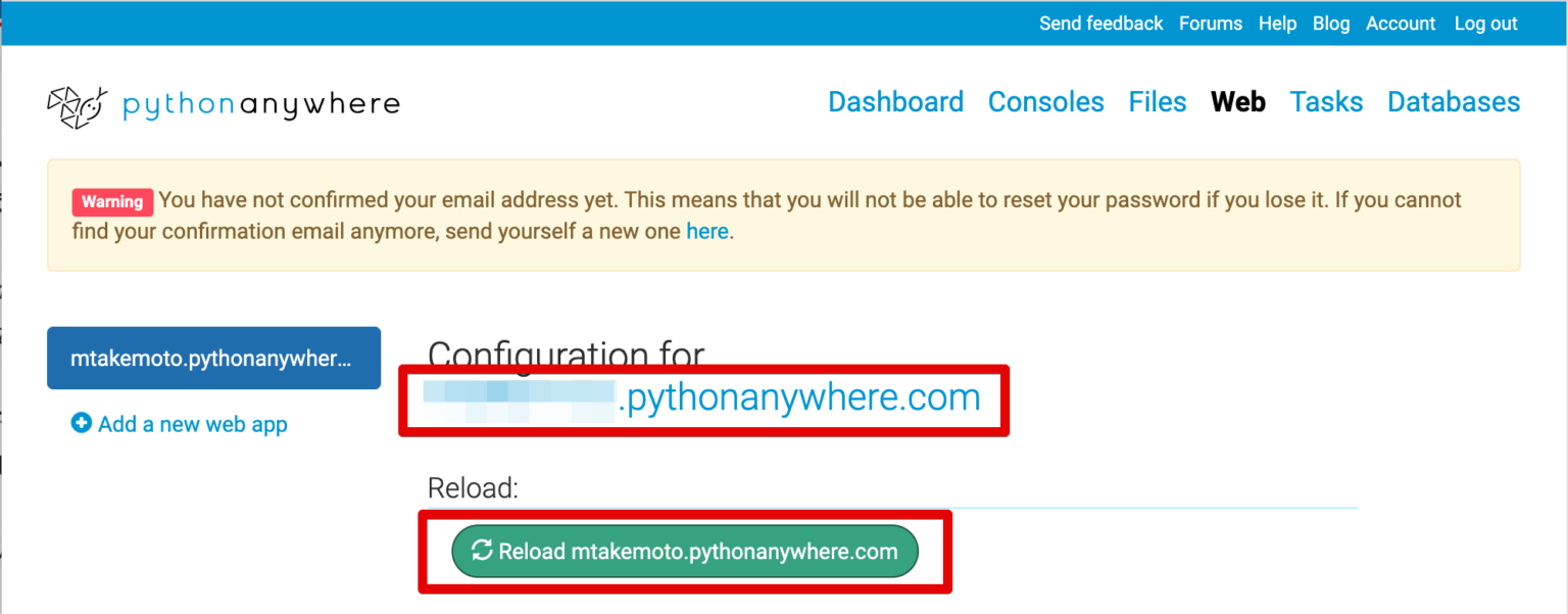 PythonAnywhere にデプロイする | IT Tech Learning
